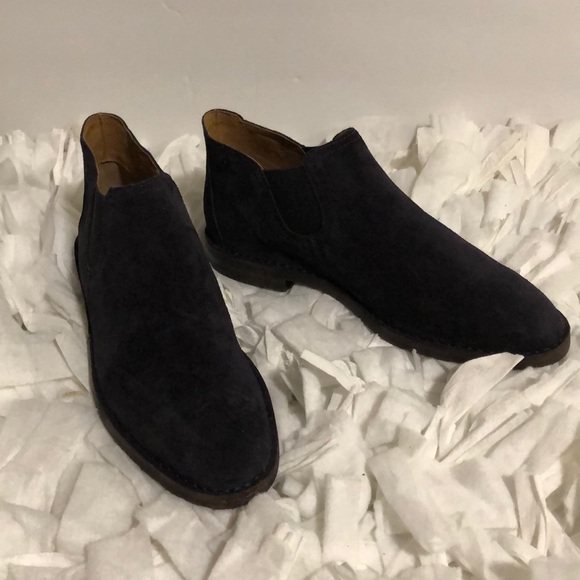 Trask | Shoes | Trask Allison Navy Suede Booties | Poshmark